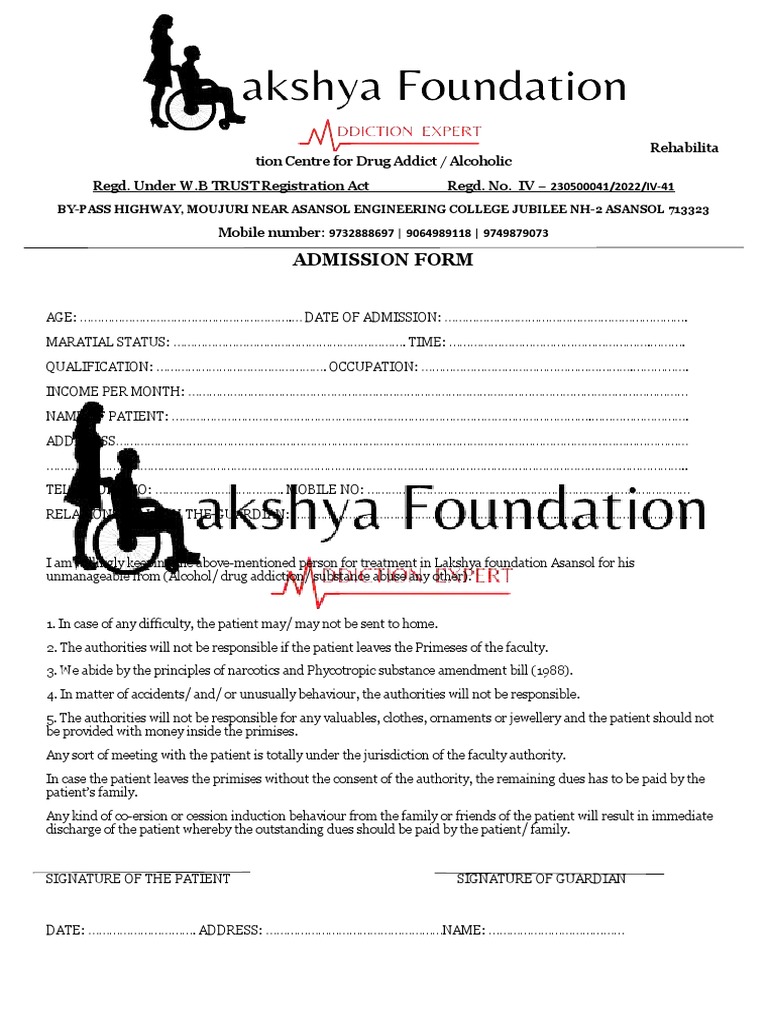 ALF Admission form | PDF