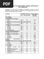 CESC Tariff Rates 2024-25 Overview | PDF | Tariff | Economies