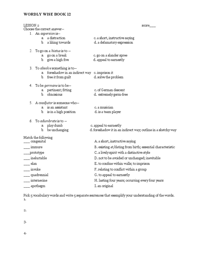 Lesson 2 | PDF