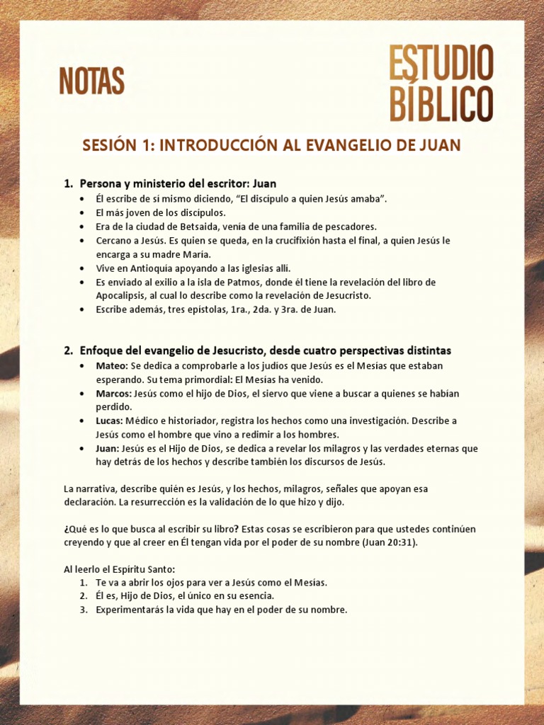 BosquejosaJuan08 09 | PDF | Jesús | Juan el apóstol