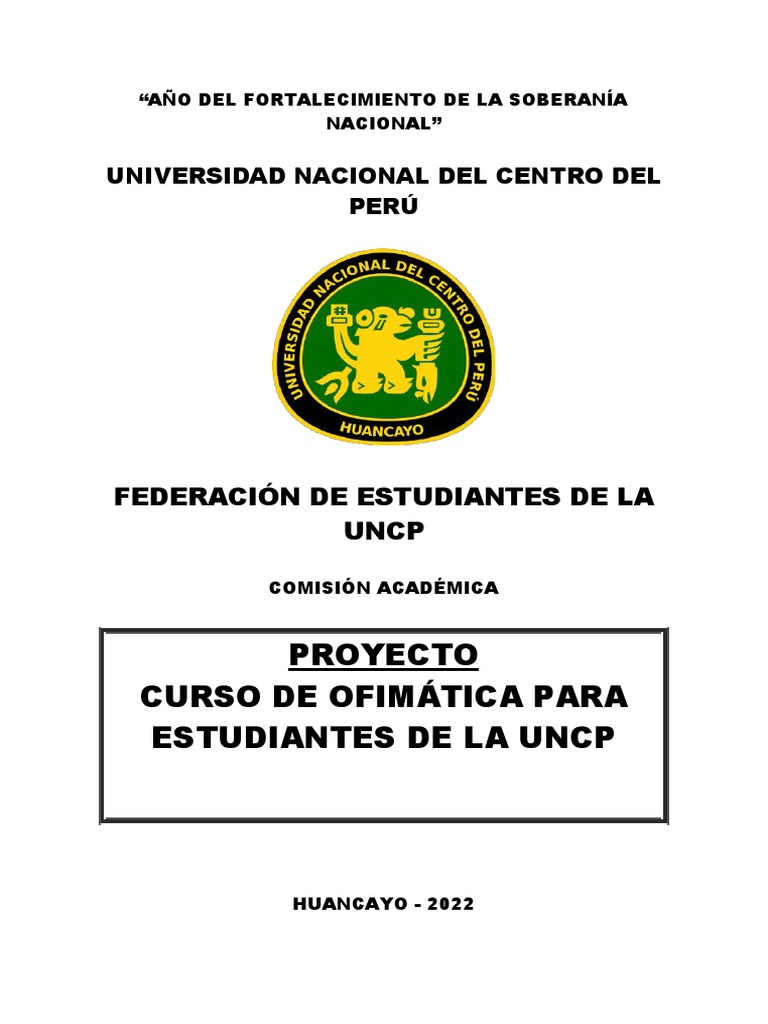 Proyecto Ofimatica | PDF