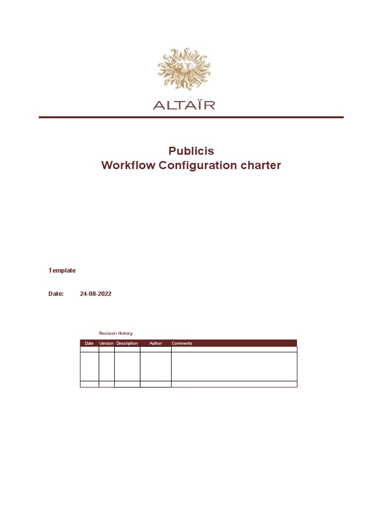 Workflow Charter | PDF | Economies | Trade