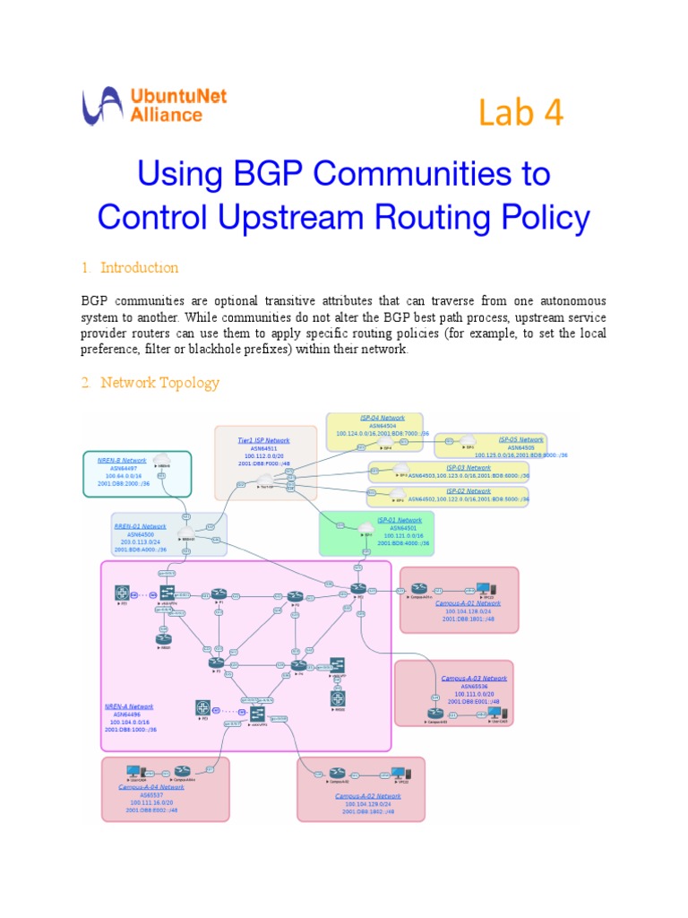 Using BGP Communities To Control Upstream Routing Policy | PDF | Routing | Computer Network
