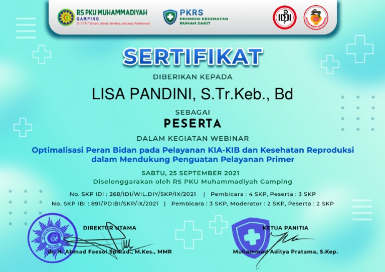 Sertifikat Webinar Pdf
