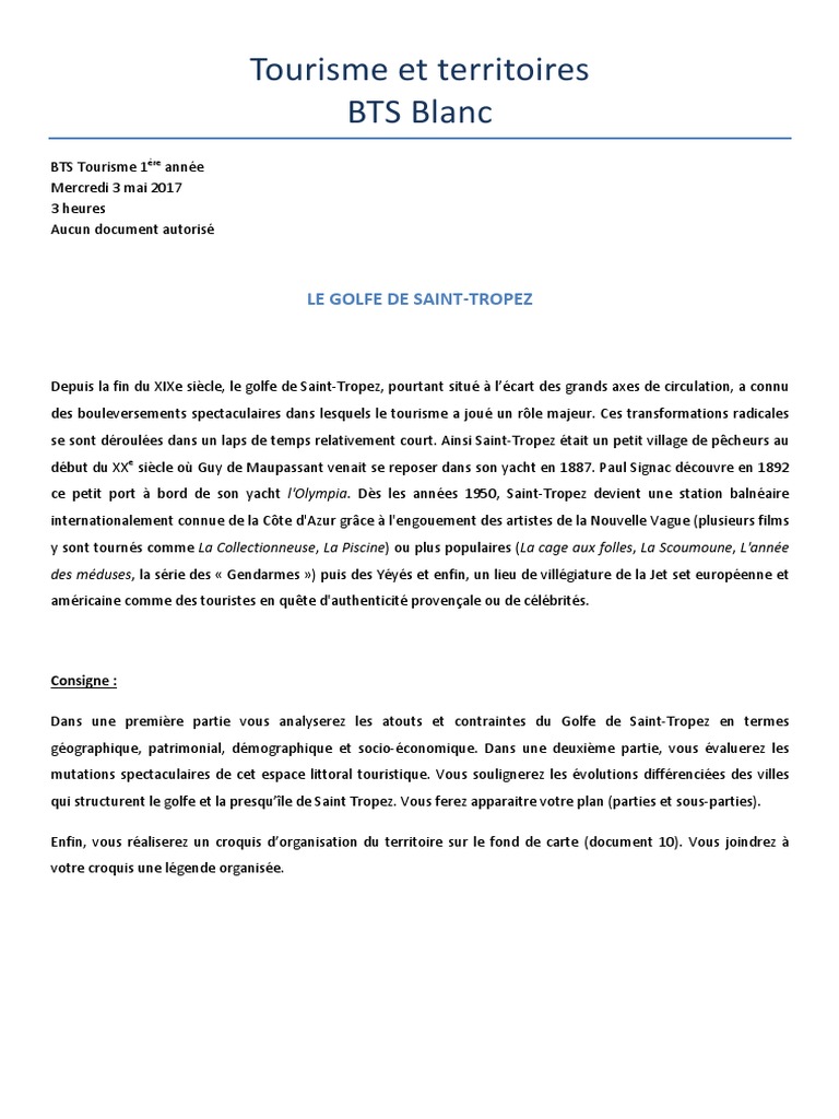 BTS BLANC ST Tropez | PDF