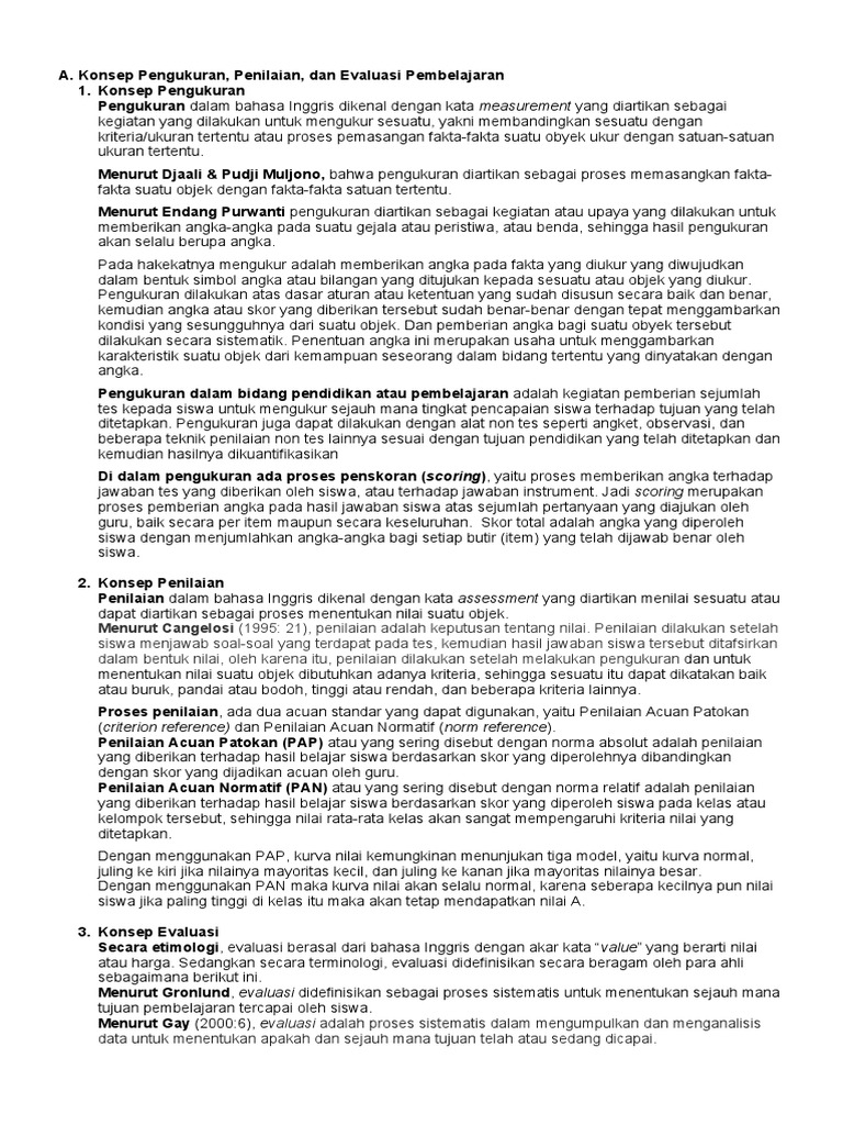 MODUL 4 KB 1 - Konsep Dasar Pengukuran, Penilaian, Evaluasi Dan Penerapannya Dalam Pembelajaran ...