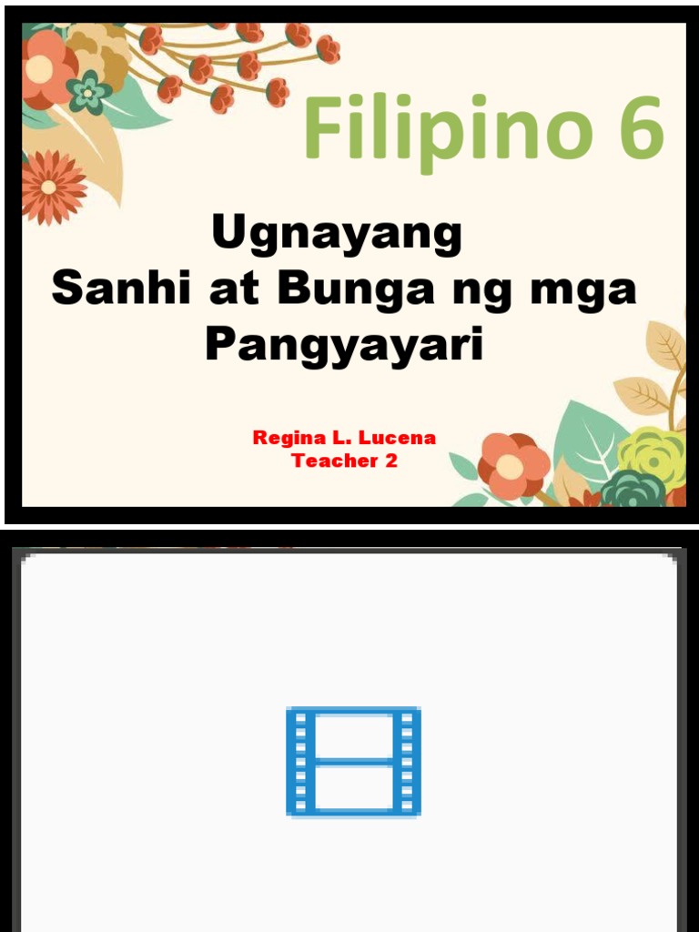 Filipino (Sanhi at Bunga) | PDF