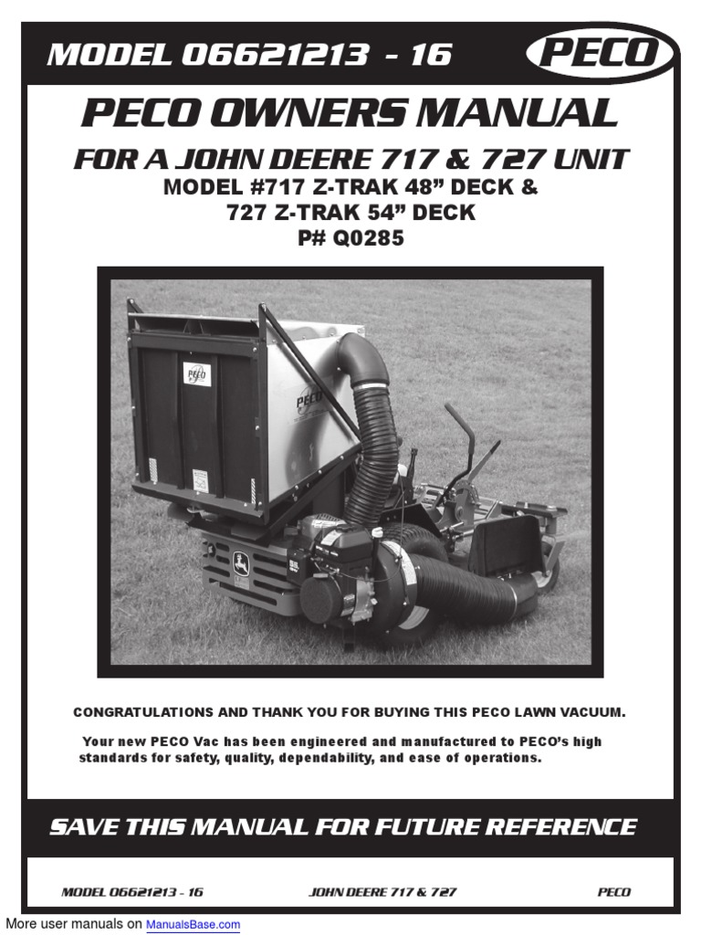 Peco Peco Owners Manual: MODEL 06621213 - 16 | PDF | Lawn Mower | Screw