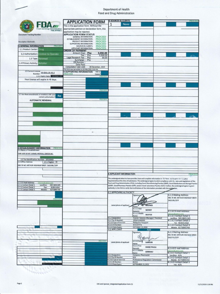 Integrated Application Form | PDF