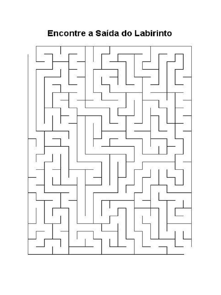 Labirintos para Imprimir | PDF