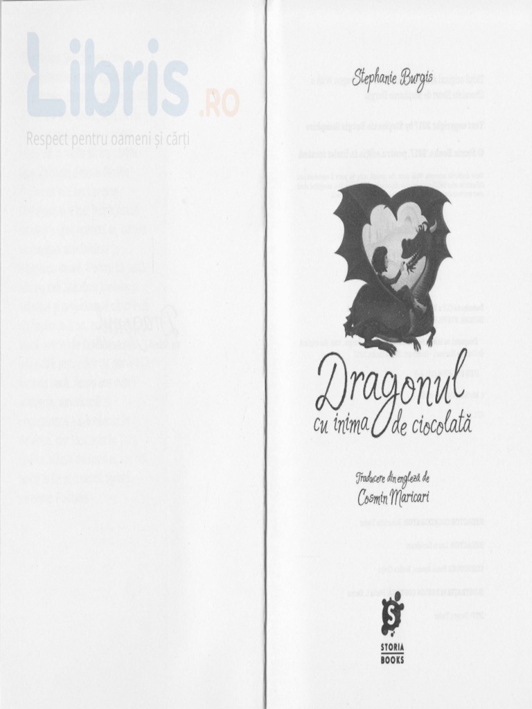 Dragonul Cu Inima de Ciocolata - Stephanie Burgis | PDF