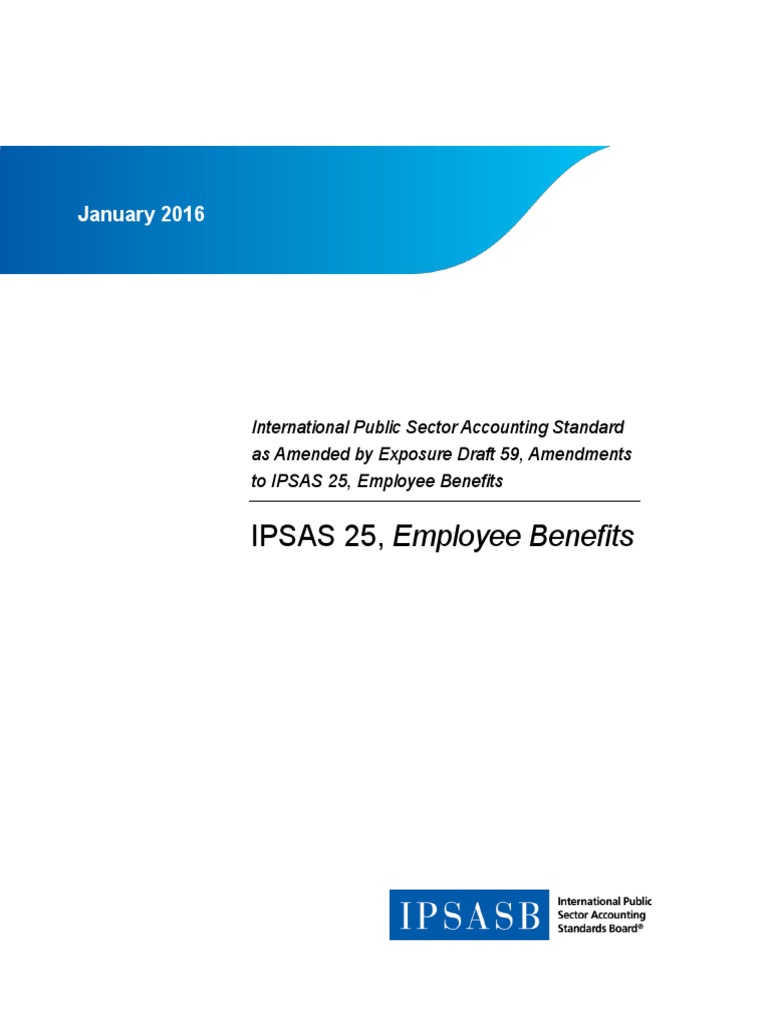 IPSASB Marked Up IPSAS 25 Employee Benefits | PDF | Defined Benefit ...