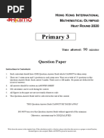 Timo Practice Paper I p3 | PDF | Numbers | Fraction (Mathematics)
