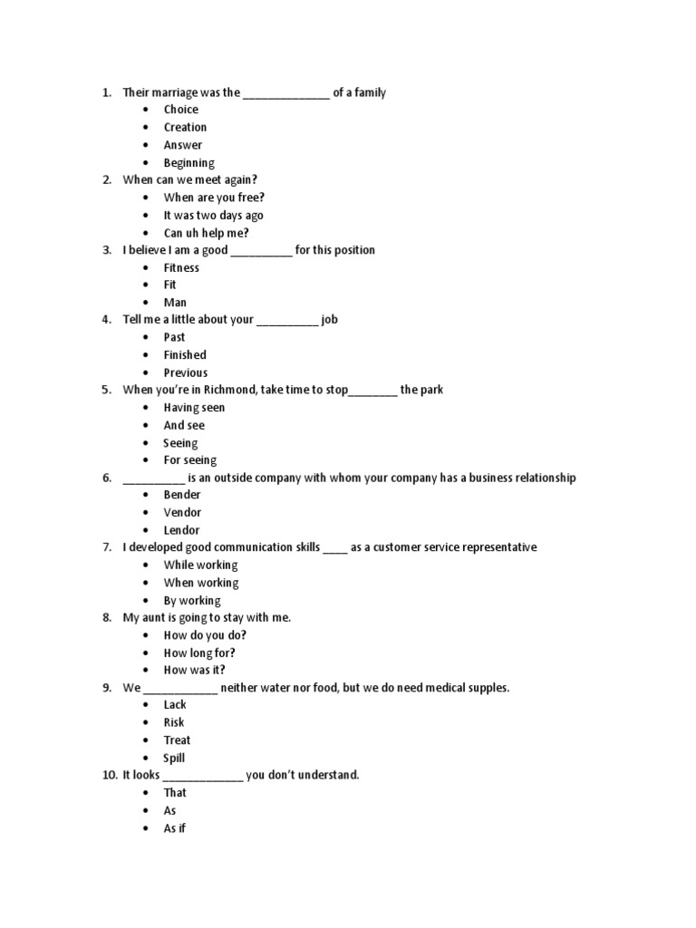 Eng Grammer Ques | PDF