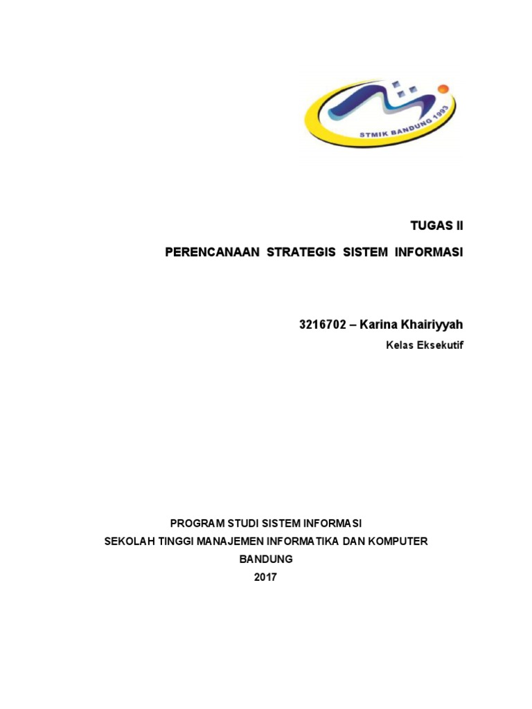 Tugas II - Pssi - 3216702 - Karina | PDF