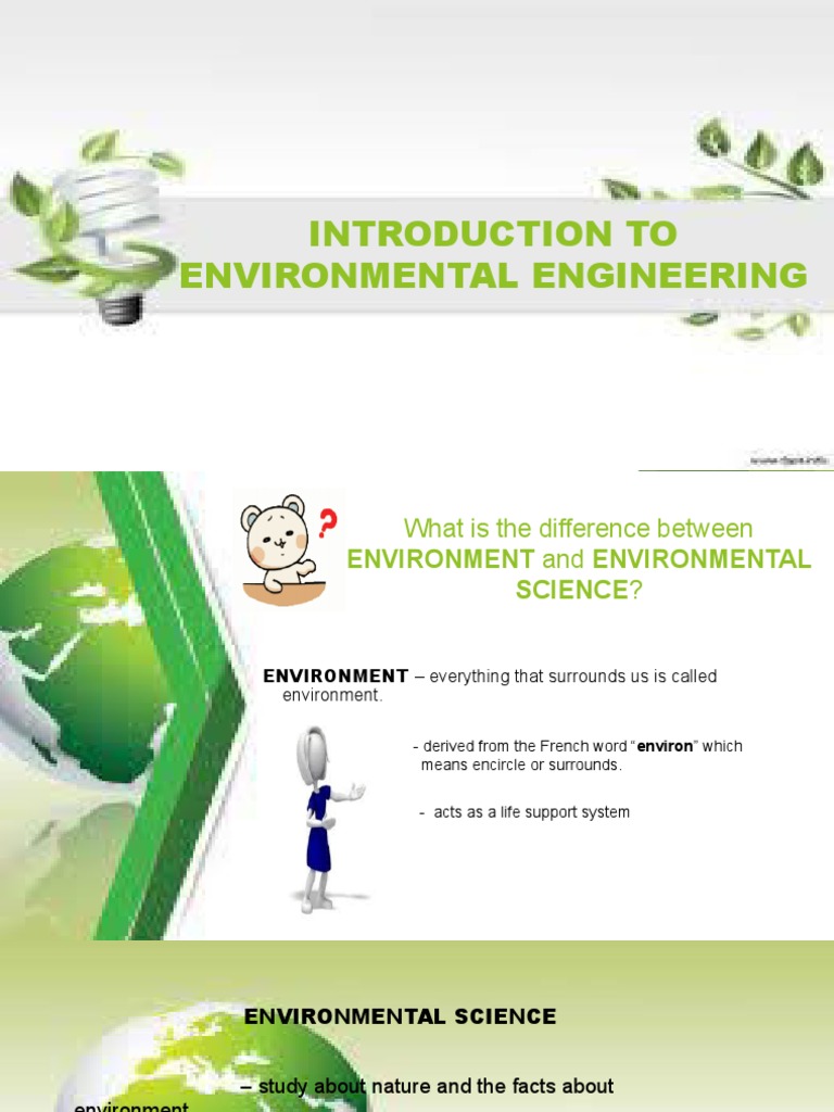 Group 1 Introduction To Environmental Engineering | PDF | Natural ...