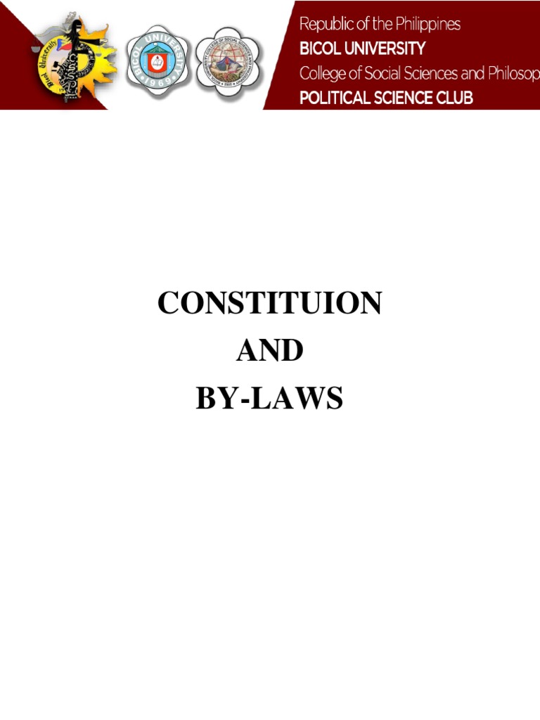 PSC Constitution and By-Laws | PDF | Committee | American Government