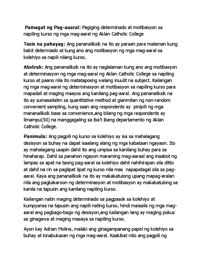 Pananaliksik Sa Pag Aaral | PDF