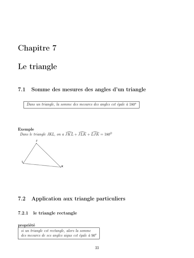 Propriétés des angles dans un triangle | PDF | Triangle | Nombre