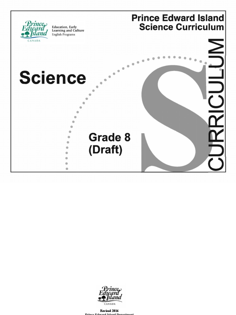 Grade 8 Science Curriculum Guide | PDF | Science | Curriculum