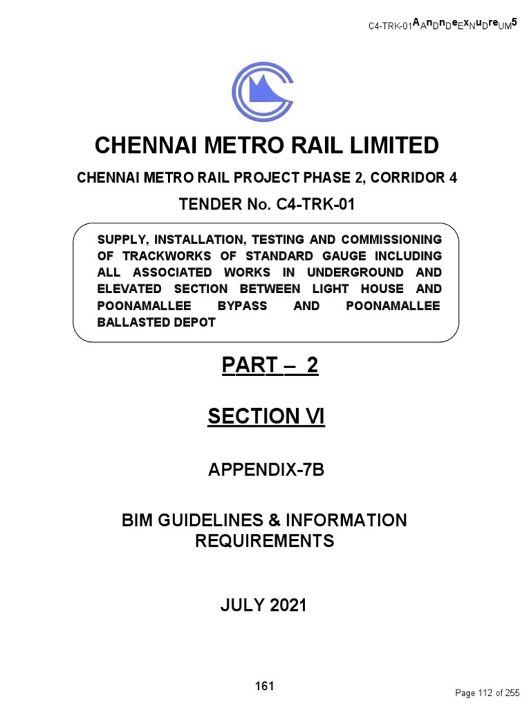 Chennai Metro Rail Limited: Part - 2 Secti On Vi | PDF | Building ...