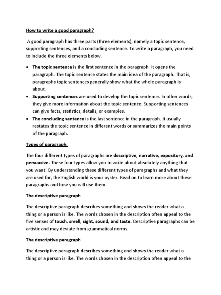 Writing Effective Paragraphs | PDF | Immigration | Paragraph