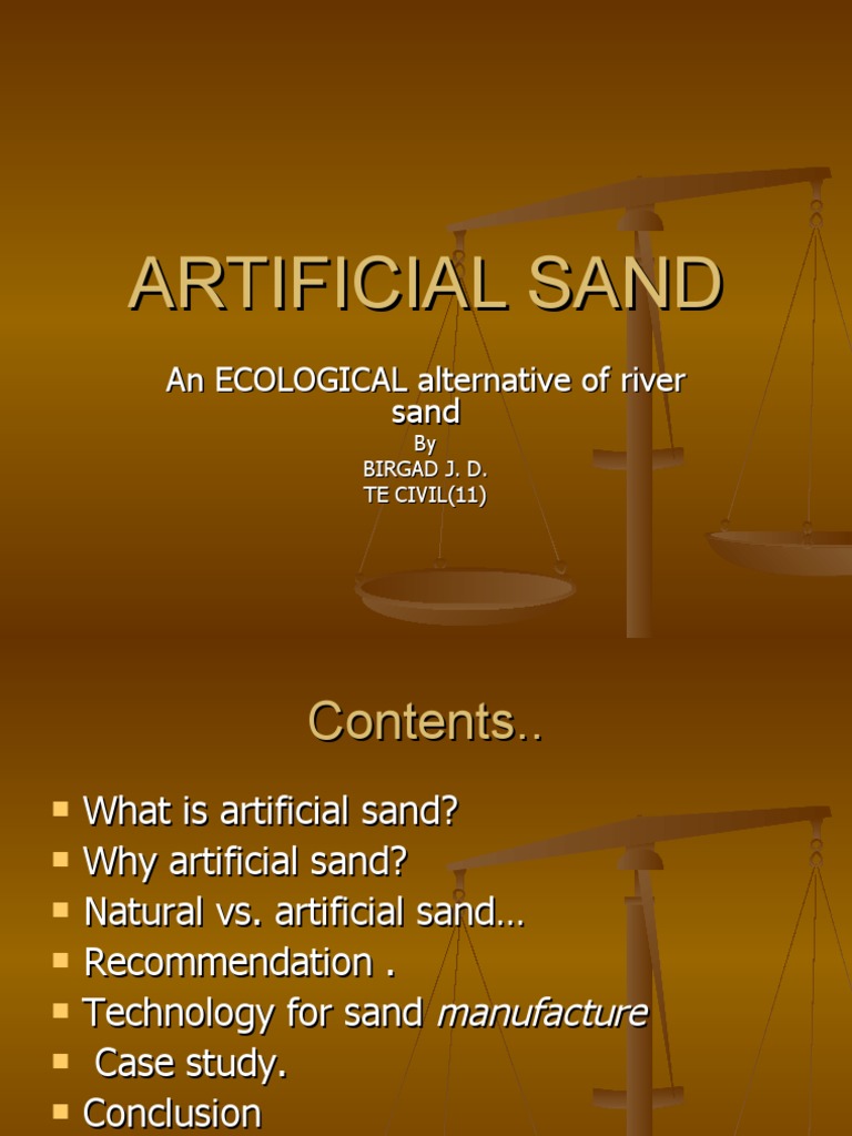 Artificial Sand | PDF | Sand | Concrete