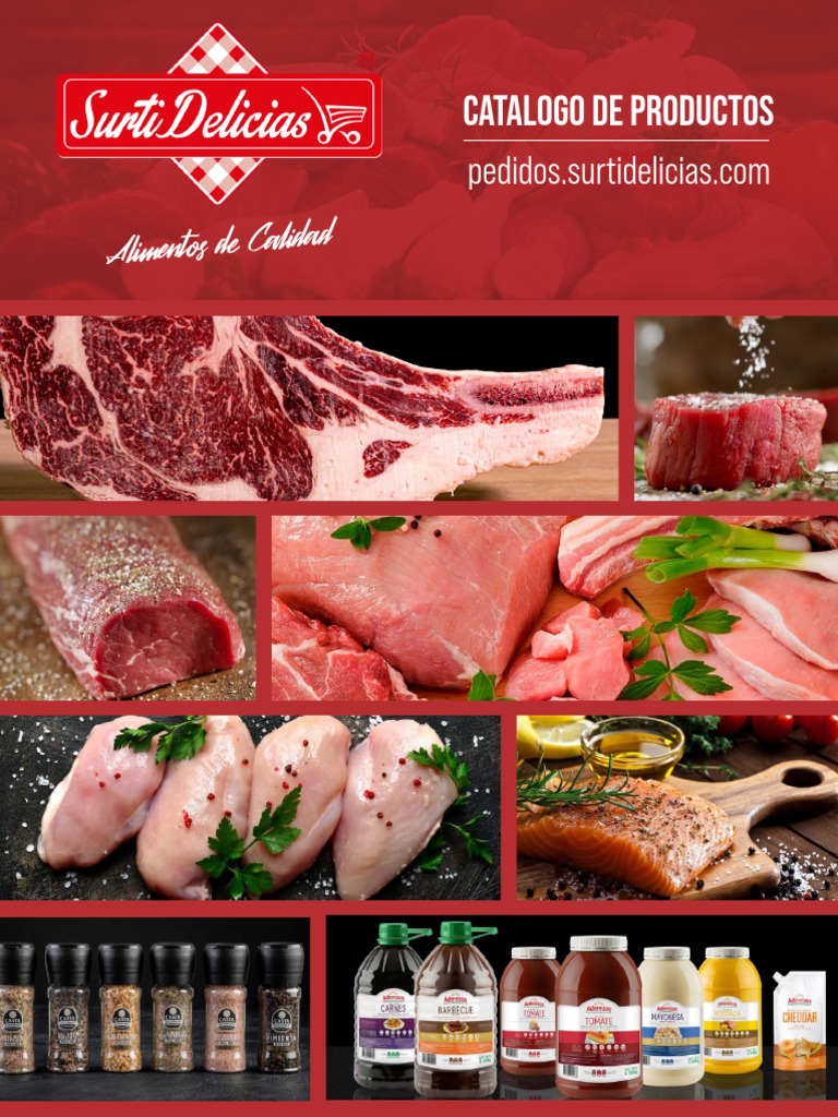 Brochure Catalogo Surtidelicias PDF | PDF | Cerdo | Salsa