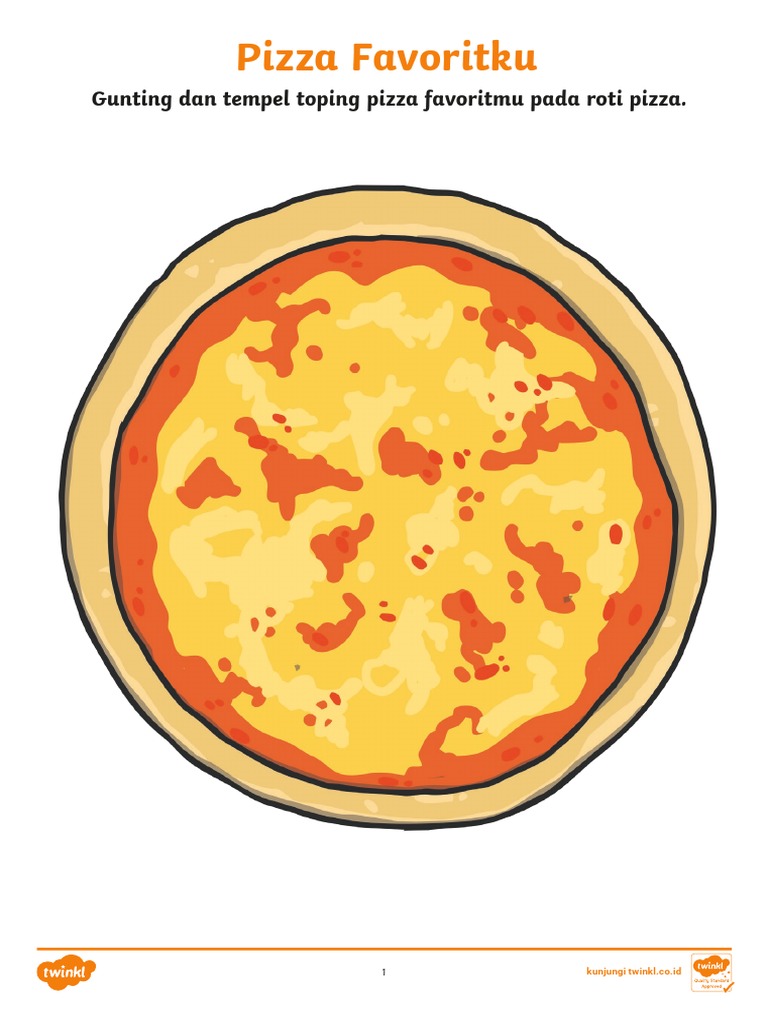 Aktivitas Gunting Tempel Pizza Anak TK | PDF
