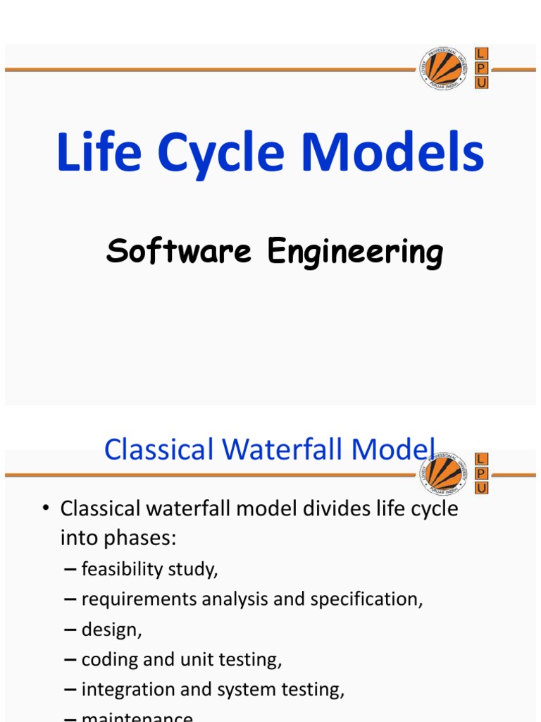 Life Cycle Models | Download Free PDF | Software Testing | Software ...