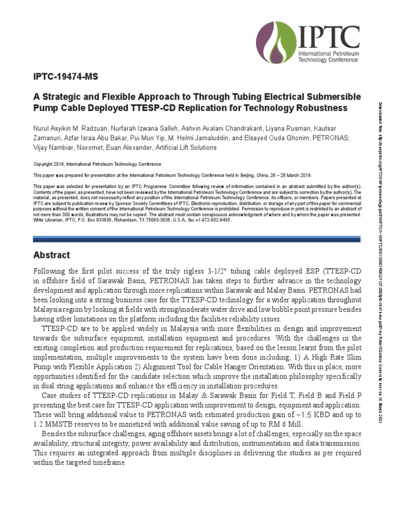 Iptc-19474-Ms A Strategic and Flexible Approach To Through Tubing ...