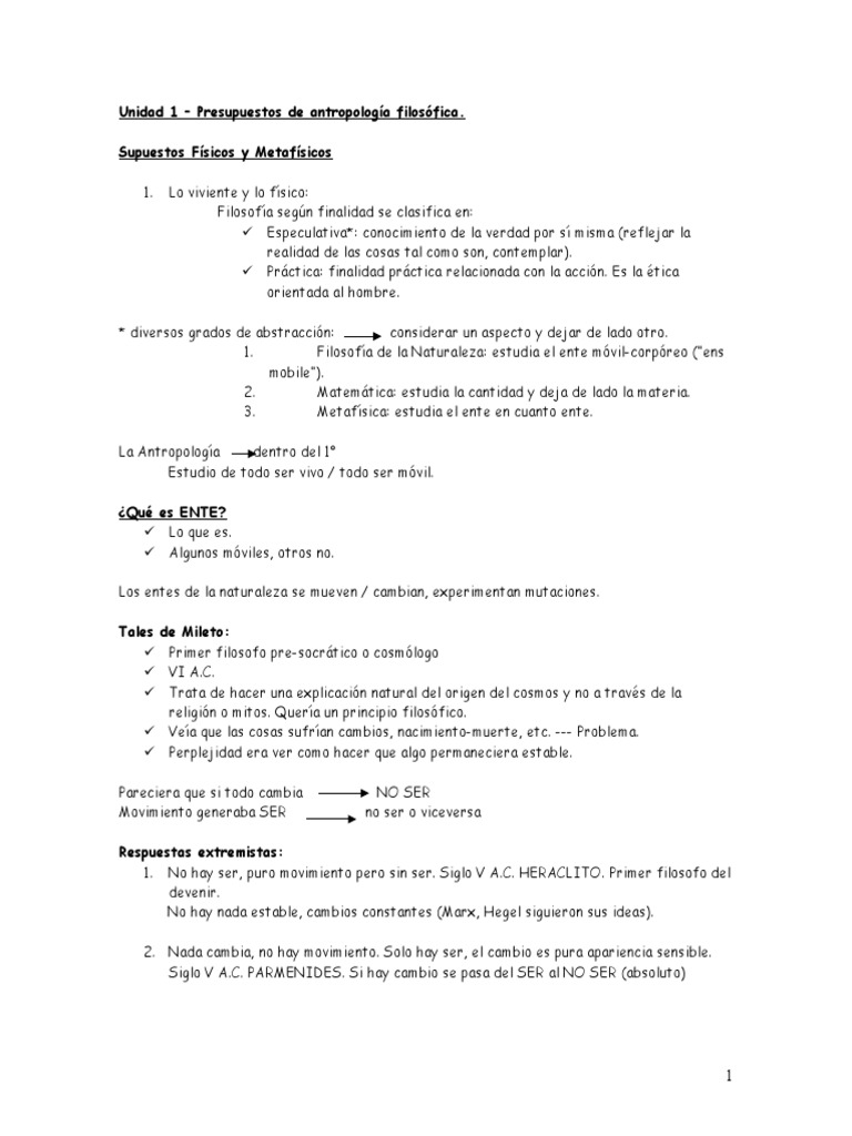 Resumen Filo1 COMPLETO | PDF | Esencia | Metafísica