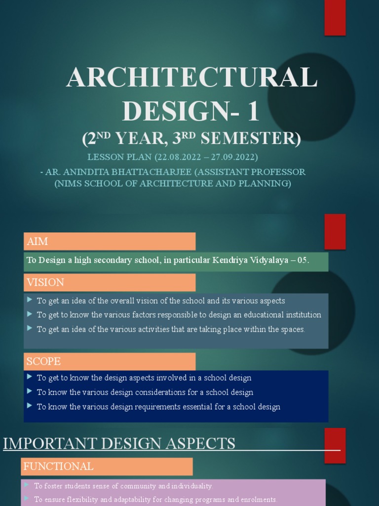 SCHOOL DESIGN (2ND YEAR) | PDF | Schools | Classroom
