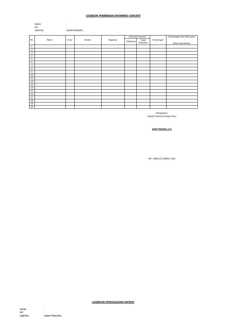 Bidan Terampil Logbook (1) - 1 | PDF