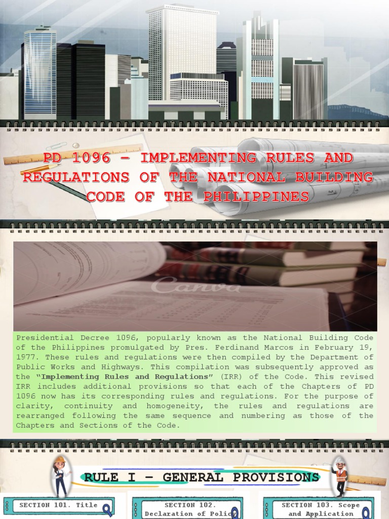 PD 1096 - National Building Code and Its Implementing Rules and ...