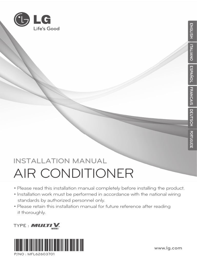 Air Conditioner: Installation Manual | PDF | Air Conditioning | Pipe ...