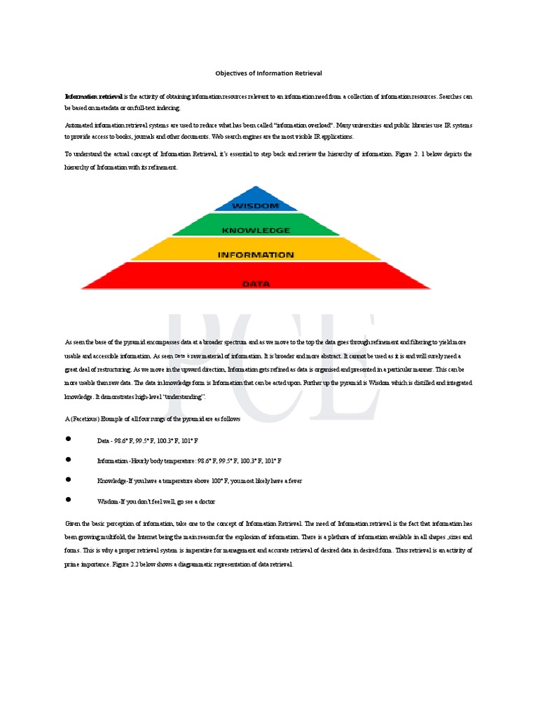Objectives of Information Retrieval | PDF | Information Retrieval | Information