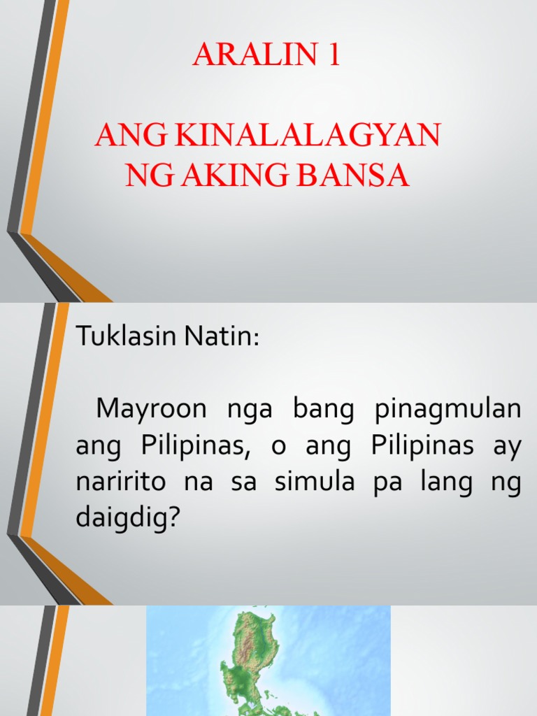 AP q1 w1 Day1 Ang Kinalalagyan NG Aking Bansa | PDF