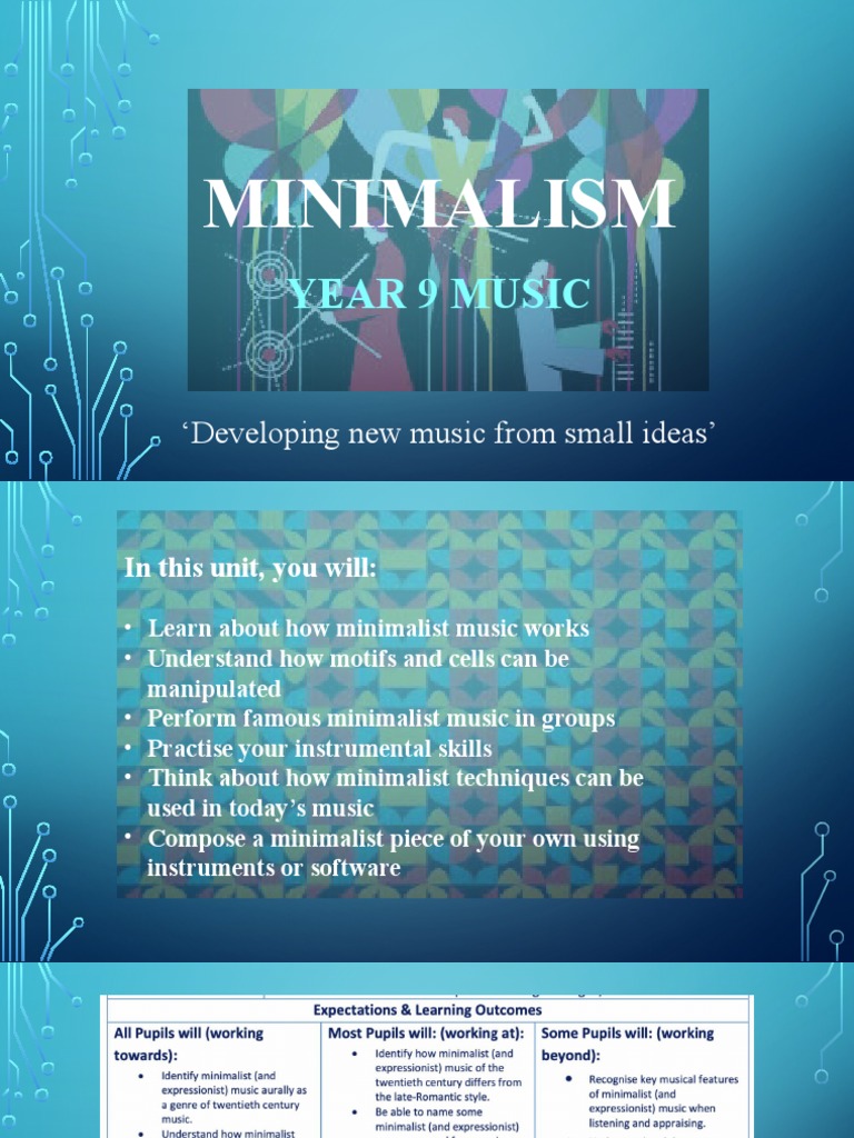 Year 9 Minimalism SOW | PDF | Elements Of Music | Musicology
