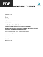VETASSESS Employment Reference For Self-Employment Template | PDF