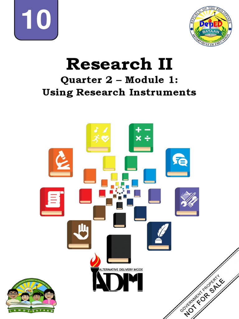Research II: Quarter 2 - Module 1: Using Research Instruments | PDF ...