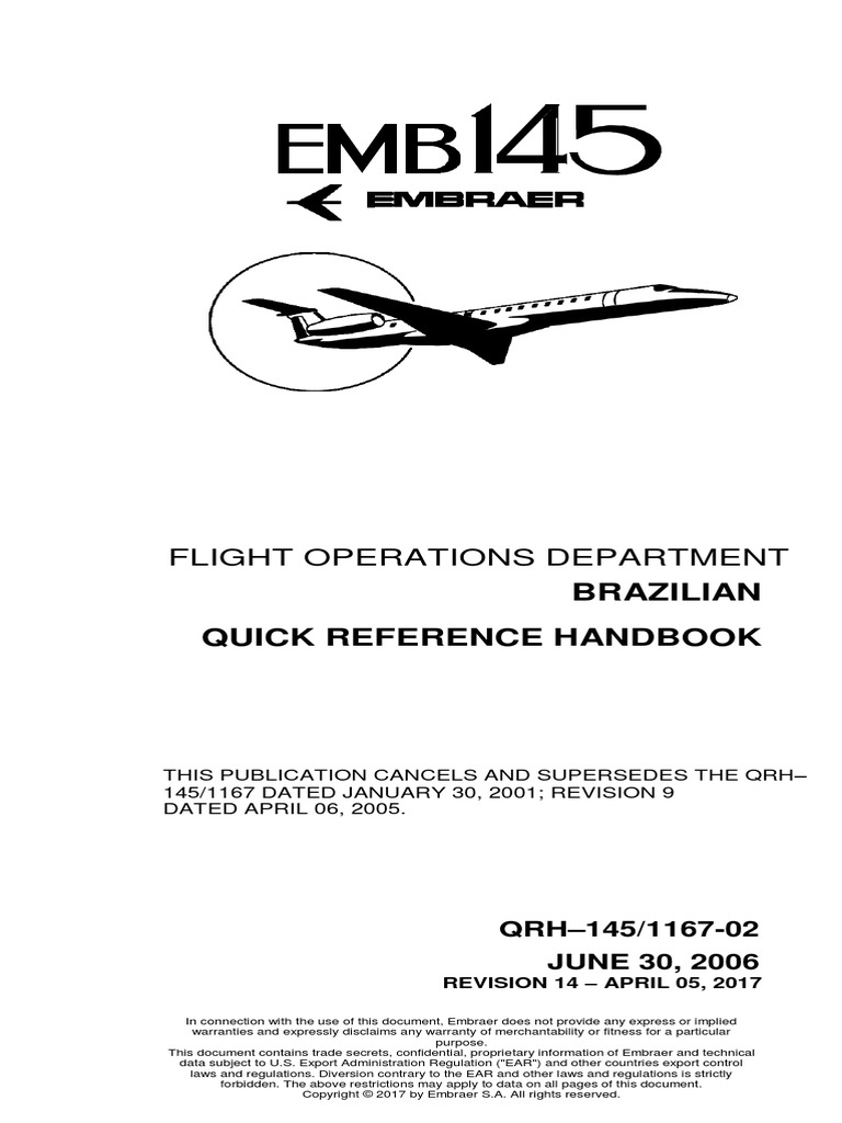 QRH - ANAC (Brazillian) | PDF | Aviation | Aircraft
