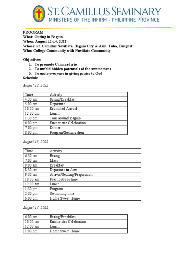 A Weekend of Community, Faith, and Fun: The College Community and ...