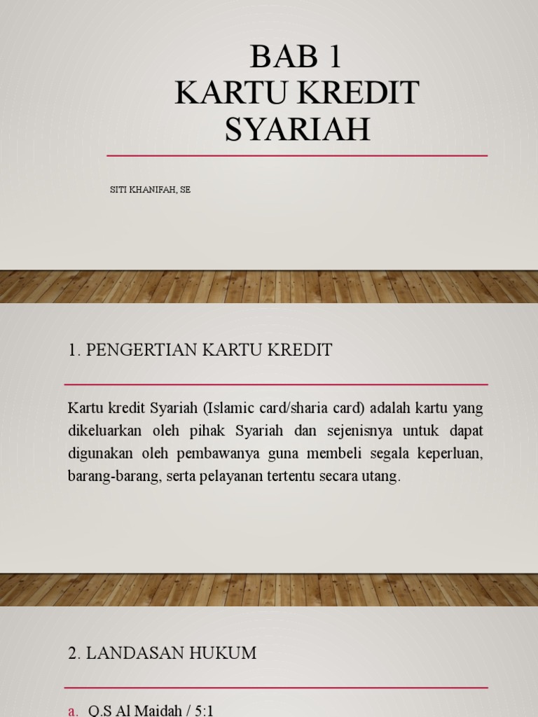 Kartu Kredit Syariah | PDF