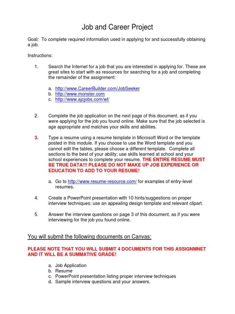 Career Portfolio Project 2021 | PDF | Résumé | Communication