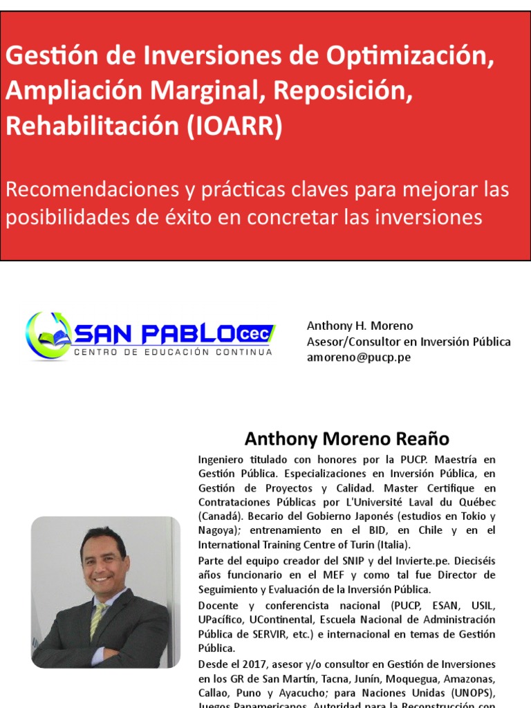 Material Del Curso de Gestion de Las Ioarr en Tiempos de Covid-19 | PDF ...