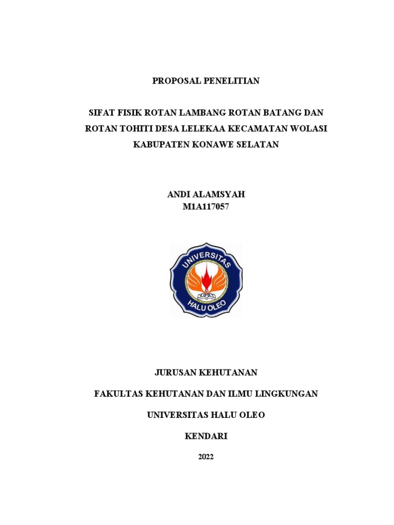 Proposal Penelitian Andi Alamsyah | PDF