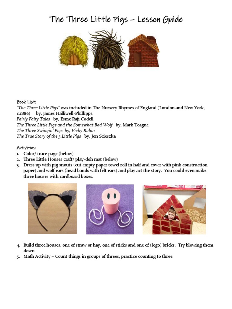 The Three Little Pigs - Lesson Guide | PDF