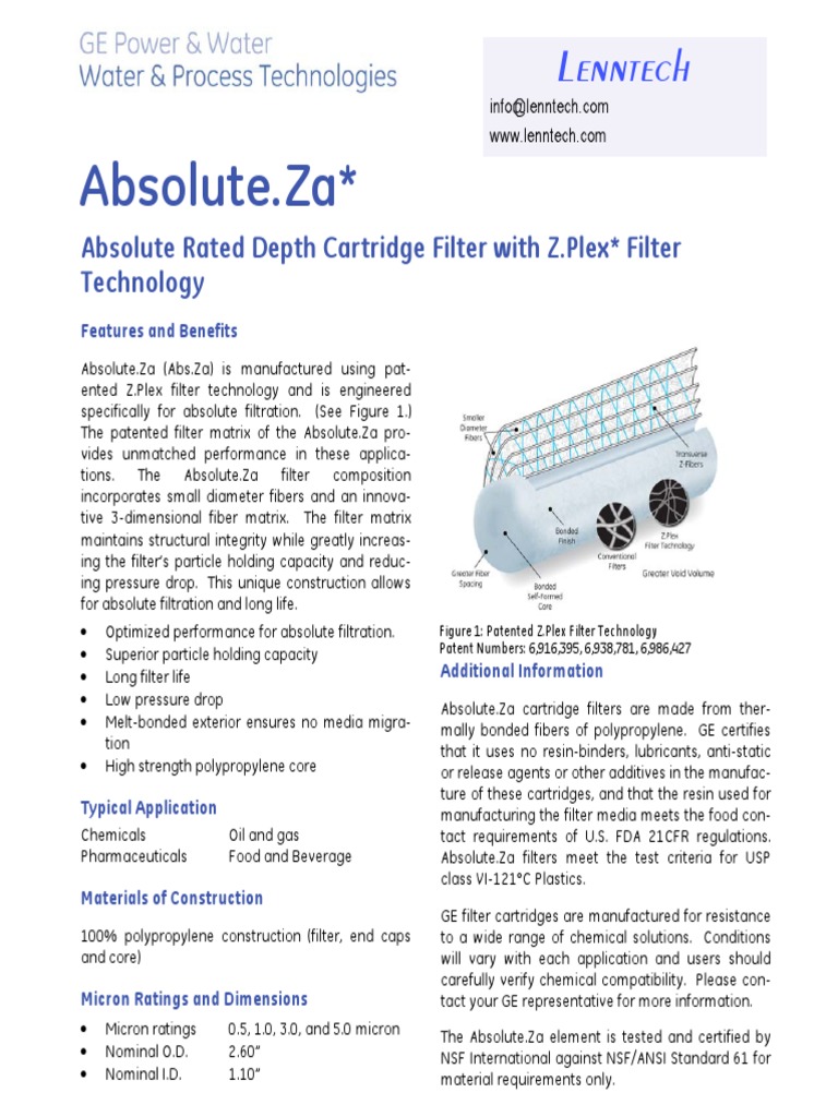 Optimized Performance for Absolute Filtration: Introducing the Absolute ...
