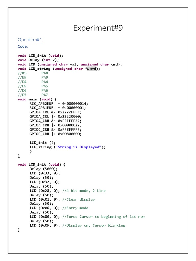 Experiment 9 Pdf Manufactured Goods Electronics